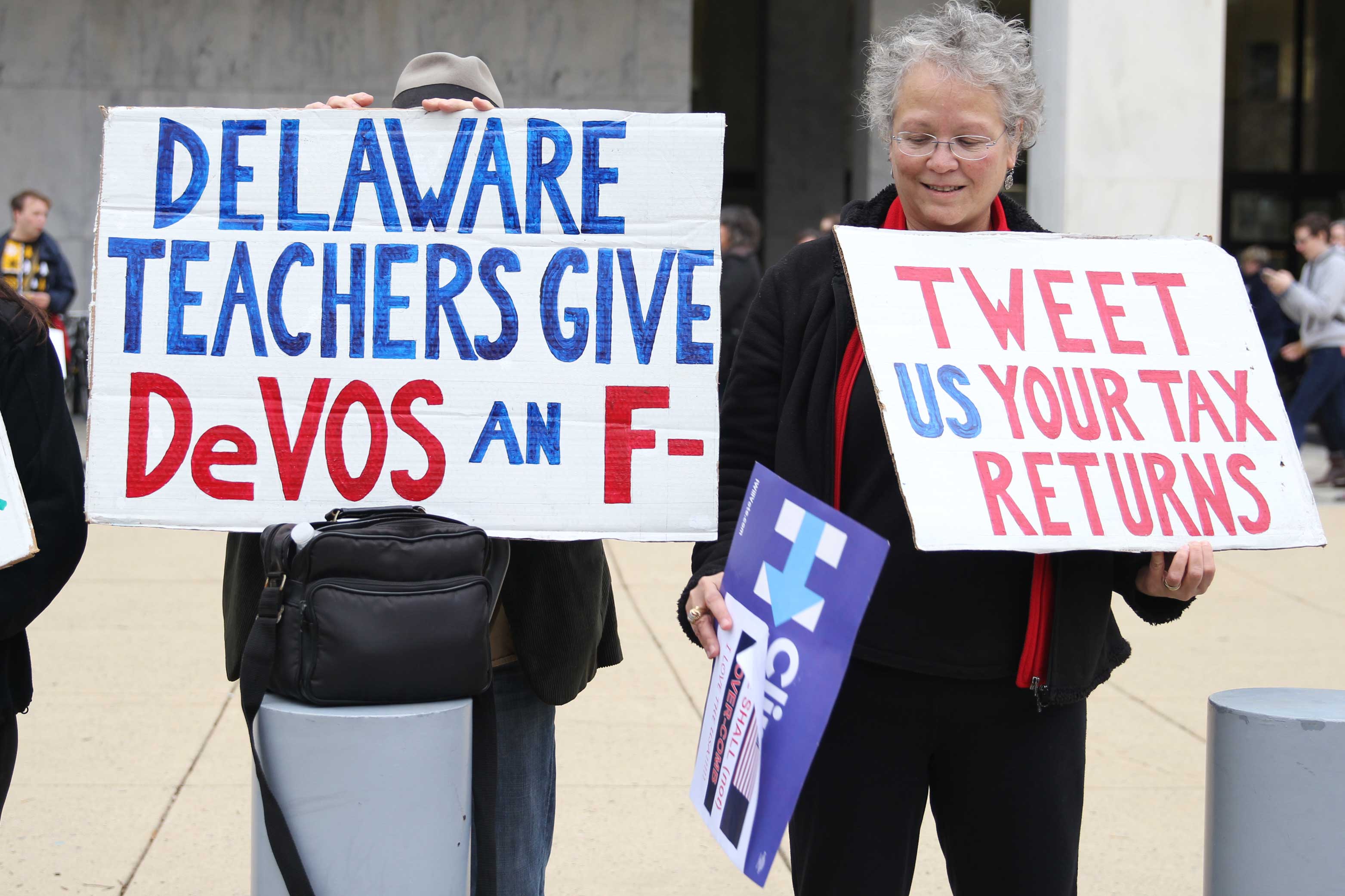 Teachers and Parents protest Trump's Education nominee - Medill News ...