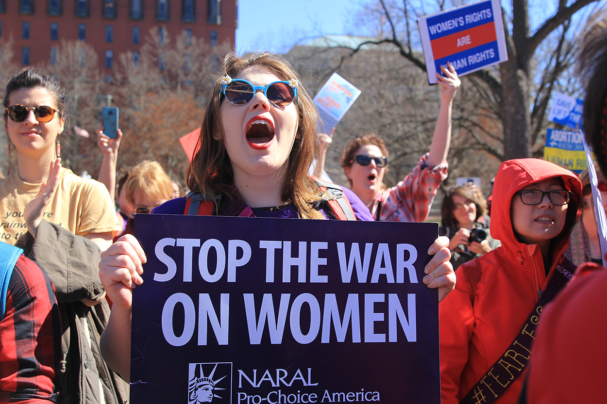 On International Womens Day Womens Rally For Reproductive Rights
